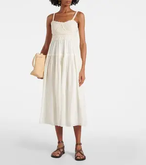 Ulla Johnson Gisela Ramie Midi Dress