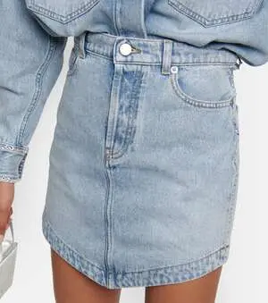 Alexandre Vauthier Embellished Denim Miniskirt