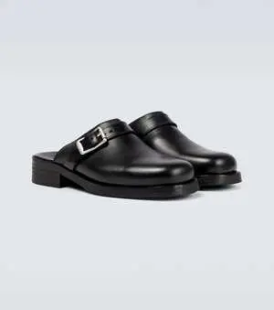 Our Legacy Camion Leather Mules - Black