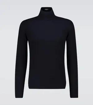 Loro Piana Cashmere Turtleneck Sweater - Blue