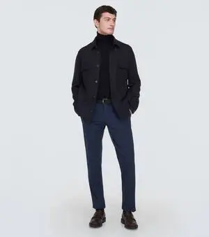 Loro Piana Cashmere Turtleneck Sweater - Blue