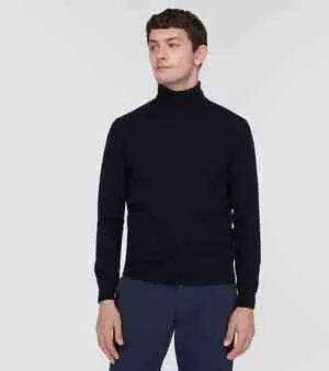 Loro Piana Cashmere Turtleneck Sweater - Blue