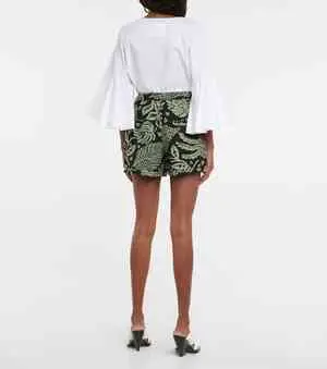JIL SANDER Printed Viscose Shorts