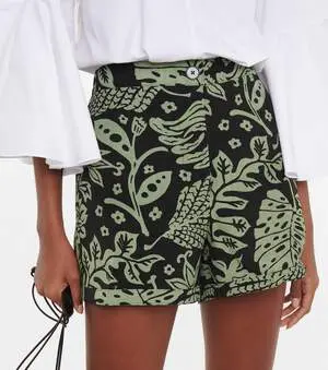 JIL SANDER Printed Viscose Shorts