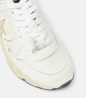 GOLDEN GOOSE Running Sole Leather Sneakers - White