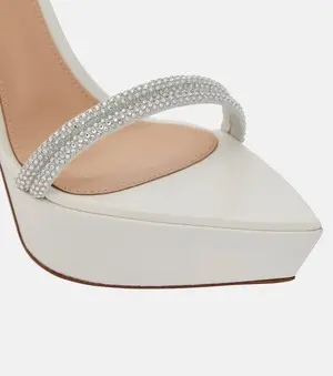 GIANVITO ROSSI Cannes Leather Platform Sandals