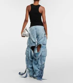 Attico Cutout Cargo Jeans