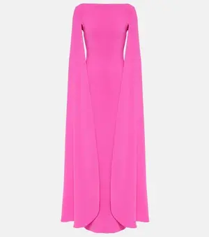 Solace London Sadie Crepe Gown - Pink
