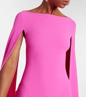 Solace London Sadie Crepe Gown - Pink