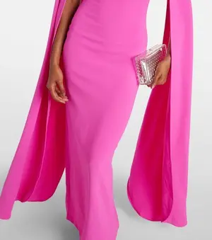 Solace London Sadie Crepe Gown - Pink