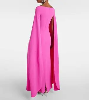 Solace London Sadie Crepe Gown - Pink