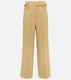 DION LEE Interlock High-rise Wide-leg Pants