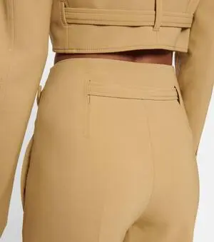 DION LEE Interlock High-rise Wide-leg Pants