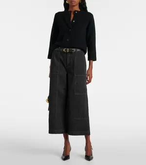 Vince Cropped Wide-leg Jeans