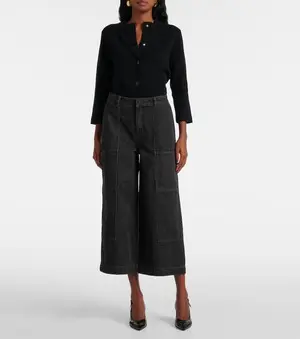 Vince Cropped Wide-leg Jeans