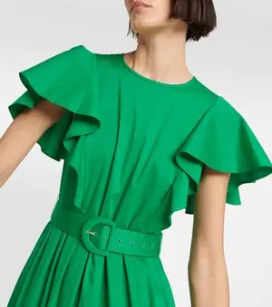 Diane Von Furstenberg Ruffled Midi Dress