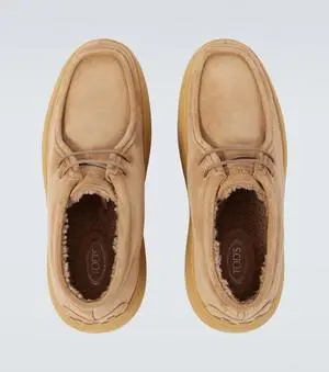 TOD'S Suede Lace-up Boots