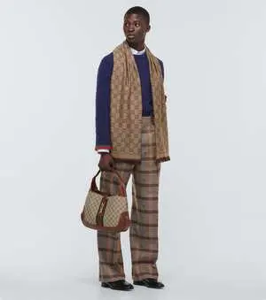 Gucci Gg Wool Jacquard Scarf