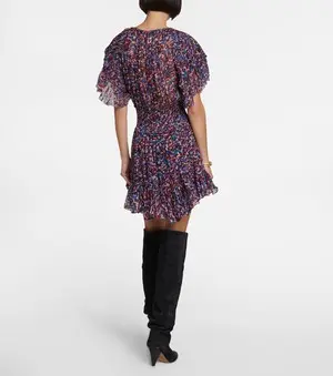 MARANT ETOILE Florise Printed Georgette Minidress
