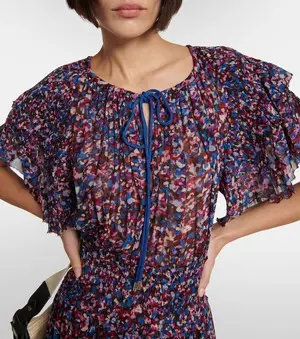MARANT ETOILE Florise Printed Georgette Minidress