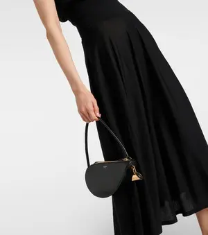 Alaïa Le Demi-cour Leather Shoulder Bag - Black