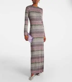 Missoni Open-back Lamé Maxi Dress