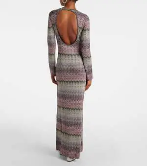 Missoni Open-back Lamé Maxi Dress