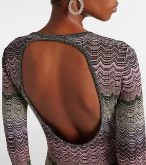 Missoni Open-back Lamé Maxi Dress