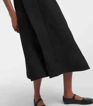 Co Border Wool-blend Faille Midi Dress
