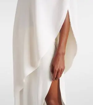 Alaïa Asymmetric Caped Wool Sweater