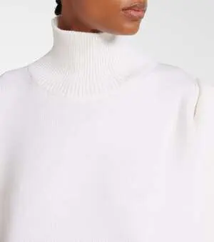 Alaïa Asymmetric Caped Wool Sweater