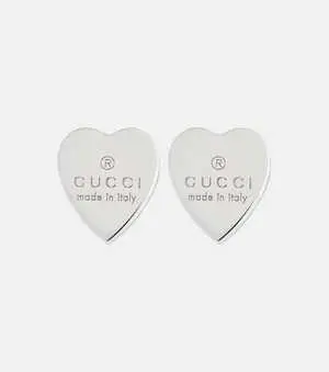 Gucci Sterling Heart Stud Earrings