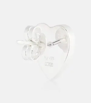 Gucci Sterling Heart Stud Earrings