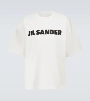 JIL SANDER Logo Short-sleeved Cotton T-shirt - White