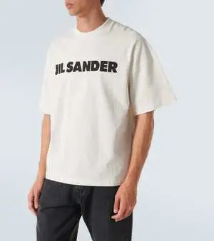 JIL SANDER Logo Short-sleeved Cotton T-shirt - White