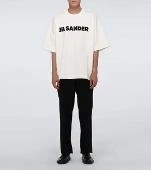 JIL SANDER Logo Short-sleeved Cotton T-shirt - White