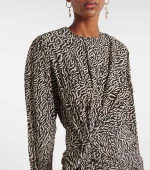 MARANT ETOILE Dulce Printed Mini Dress