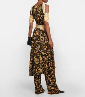 MARINE SERRE Printed Midi Dress - Multicoloured