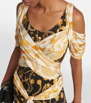 MARINE SERRE Printed Midi Dress - Multicoloured