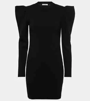 Max Mara Glasgow Puff-sleeve Minidress - Black