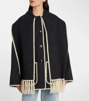 TOTEME Embroidered Wool-blend Jacket