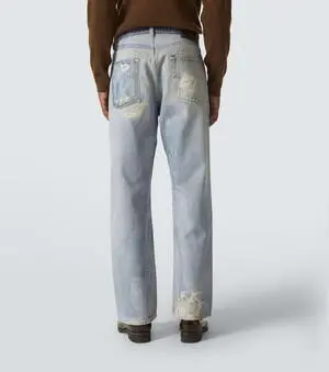 Our Legacy Third Cut Trompe L'oil Straight Jeans - Blue