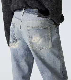 Our Legacy Third Cut Trompe L'oil Straight Jeans - Blue