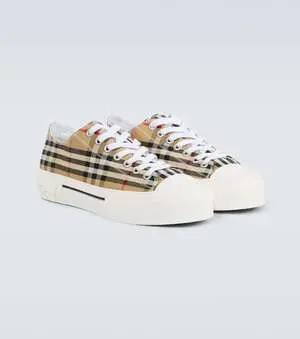 Burberry Check Canvas Sneakers