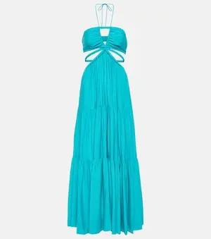 Simkhai Laurel Halterneck Maxi Dress - Blue