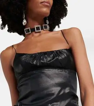 Alessandra Rich Draped Minidress