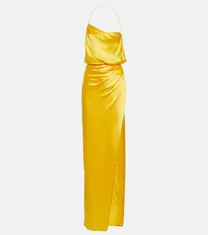 THE SEI Halterneck Silk Gown