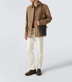 Loro Piana Bale Leather Phone Pouch