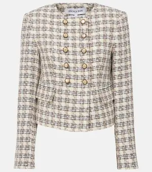 Veronica Beard Bentley Checked Tweed Jacket