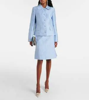 Dolce & Gabbana Cotton And Silk-blend Jacquard Jacket